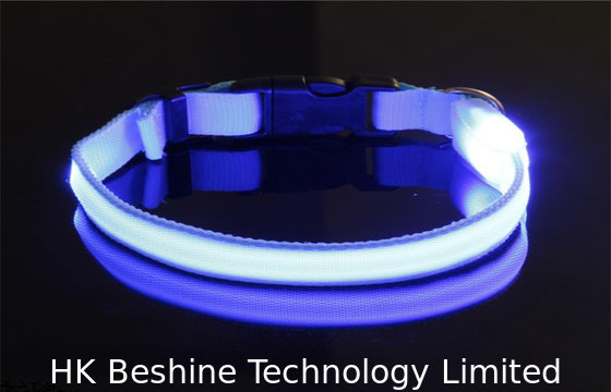Creative Orange Blue LED Pet Collar For Safety / LED Collar Light For Dogs , Cat