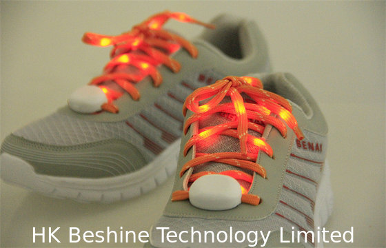 Super Shining New Generation LED Light Shoelaces Powered With CR2032 Coin Battery