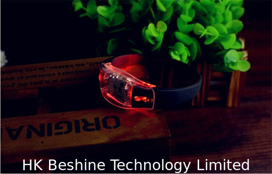 Music Activated Glow Silicone Wristbands Light Up High transparency