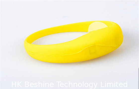 Rubber Shake Activated Motion Sensor Wristband With LED Lighting