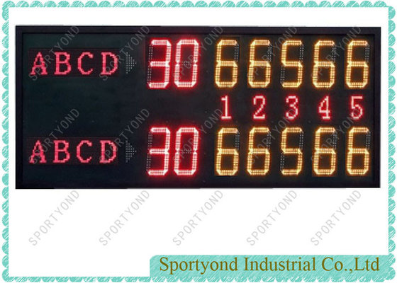 Led Digital High School Scoreboard For Tennis Game With 5 Sets Display Panel