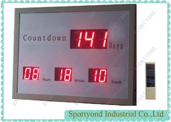 Waterproof Outdoor Led Digital Clock Display , Low Energy Long Life Led