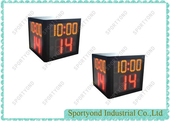 Four Side College Basketball Shot Clock With Time , Ultra Bright LED