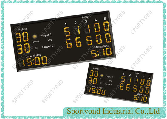 Yellow LED Electronic Tennis Scoreboard Ultra Bright With CE RoHS FCC