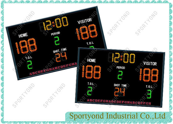 Portable LED Electronic Digital Basketball Scoreboard Timer For Basketball Club