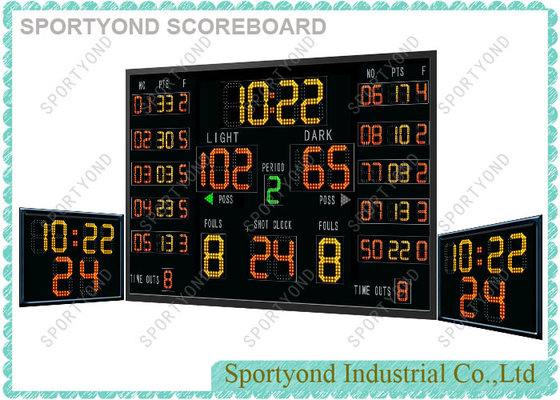 Play Timer Electronic Basketball Scoreboard , Wireless Basketball Shot Clocks