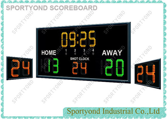 Wireless Remote Red Electronic Basketball Scoreboard / Basketball Timer