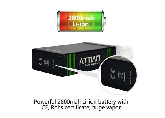 Stainless Steel Material Dry Herb Vaporizer Atman Starlight 2800 MAh Capacity Battery