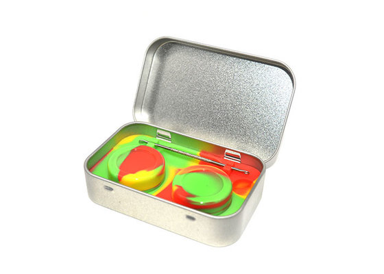 Silicone Wax Container 4 IN 1 Smoking Accessory Silicone Wax Jar Colorful