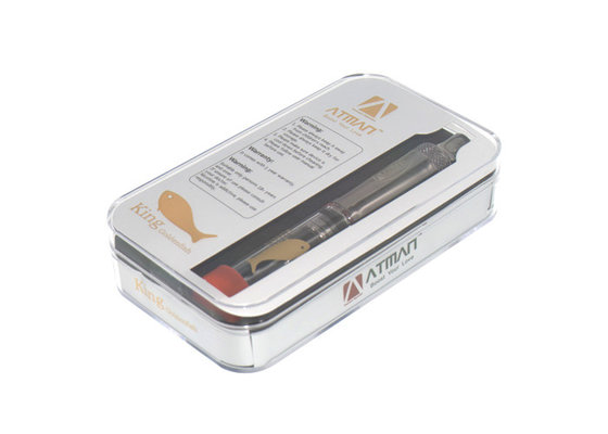 Metal Dry Herb Vaporizer / Atman King Goldenfish Smoking Pipe With Pyrex Glass
