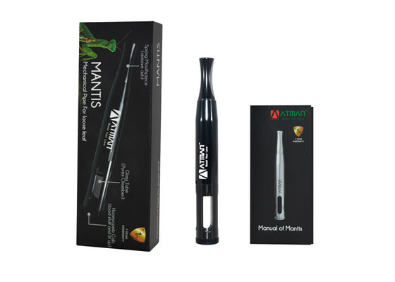 Black Color Twisty Glass Pipe 130g Weight Eco - Friendly Aluminum Material