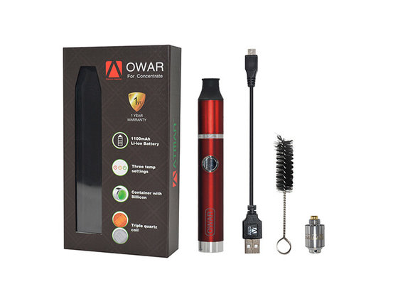 Silicone Mouthpiece Atman Owar Wax Vaporizer With 1100mah Battery Capacity