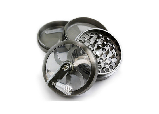 0.3 Mm Blade Distance Electronic Herb Grinder Four Parts Filter Design