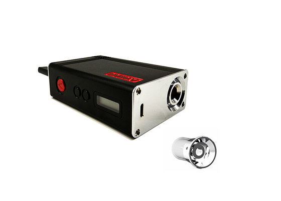 Black Atman Almighty V2 Electronic Dry Herb Vaporizer Inside Grinder Design