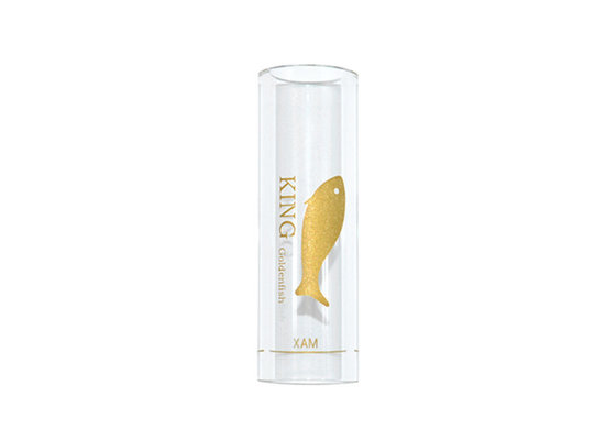 Clear Pyrex Glass Smoking Accessories / Atman King Goldenfish Smoking Pipe For Dry Herb