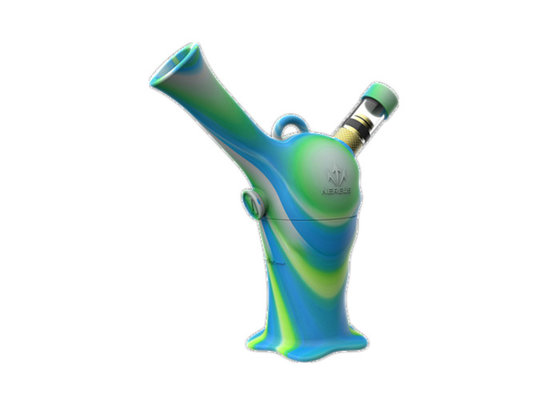 ATMAN Nereus Water Hand Pipe , Silicone Tobacco Pipe Ergonomic Design For Dry Herb