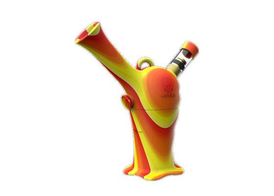 ATMAN Nereus Water Hand Pipe , Silicone Tobacco Pipe Ergonomic Design For Dry Herb