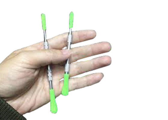 Three Length Stainless Steel Dab Tool With Silicone Tips Anti - Scratch