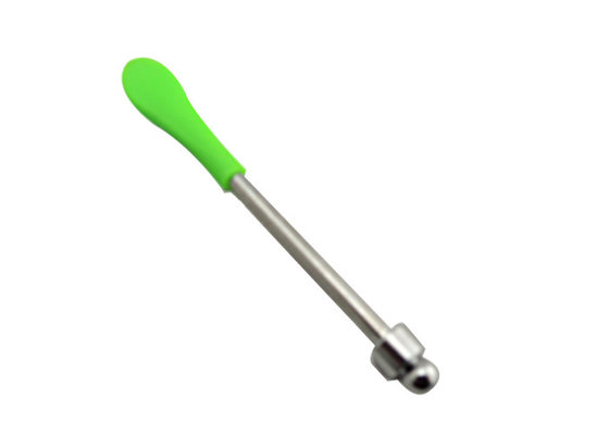 Three Length Stainless Steel Dab Tool With Silicone Tips Anti - Scratch
