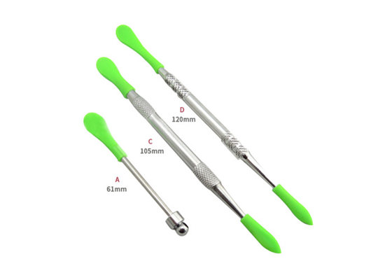 Durable Wax Dabber Tool / Silicone Tip Smoking Dabber Sticks Easy Manage Dry Herb