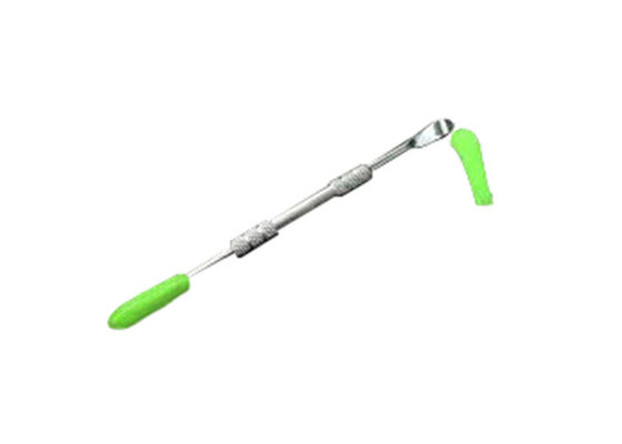 Three Length Stainless Steel Dab Tool With Silicone Tips Anti - Scratch