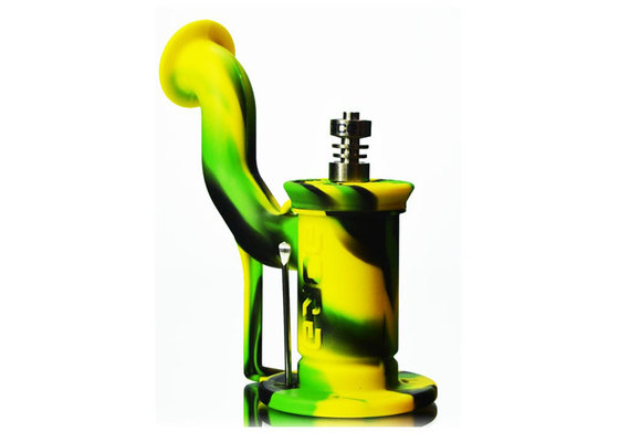 Colorful Silicone Nectar Collector / Silicone Dab Rig 5 Inches With Titanium Nail