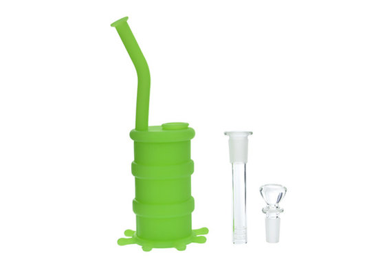 Silicone Oil Rig / Silicone Rubber Smoking Pipes Hookah Bong 85mm Base Diameter