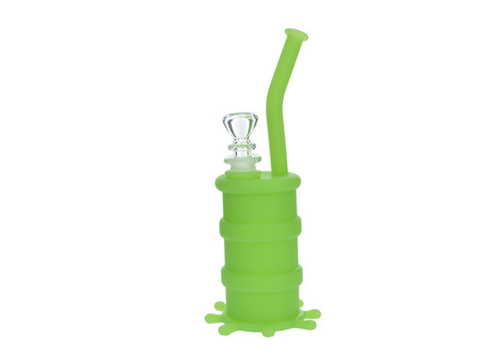Silicone Oil Rig / Silicone Rubber Smoking Pipes Hookah Bong 85mm Base Diameter