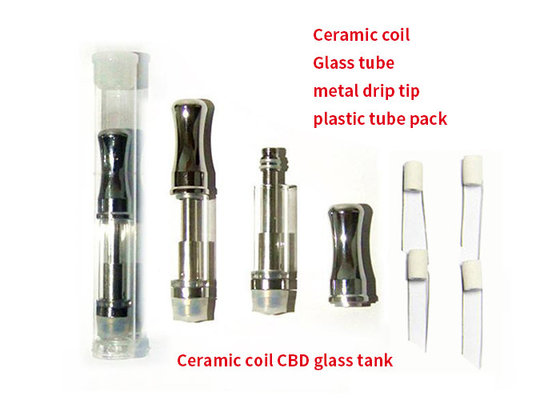 Health 92A3 Ceramic Coil Glass Atomizer Vaporizer Tank 0.5ml , 1.0ml Capacity