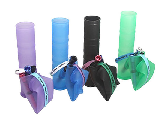 Folding Design Silicone Nectar Collector / Glass Water Pipe 120g Weight
