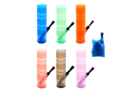 Folding Design Silicone Nectar Collector / Glass Water Pipe 120g Weight