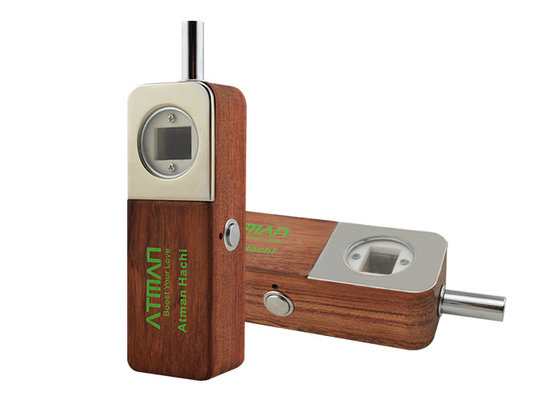 Handheld Atman Hachi Wooden Dry Herb Vaporizer With Replaceable Heating Mesh