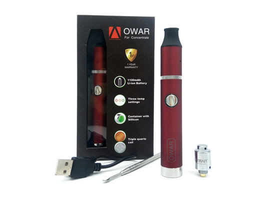 Atman Owar Electronic Vaporizer Pen Triple Quartz Coil Design For Wax