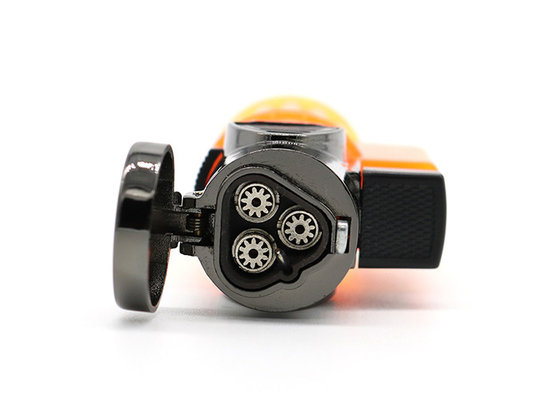 Gas Plastic Material Inflatable Cigar Lighter Three Flame With Multi Function