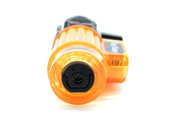 Gas Plastic Material Inflatable Cigar Lighter Three Flame With Multi Function