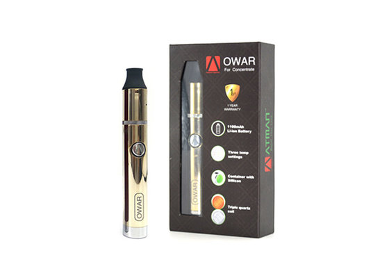 Atman Owar Wax Vaporizer / Triplet Quartz Coils Built In Micro USB Charging Port