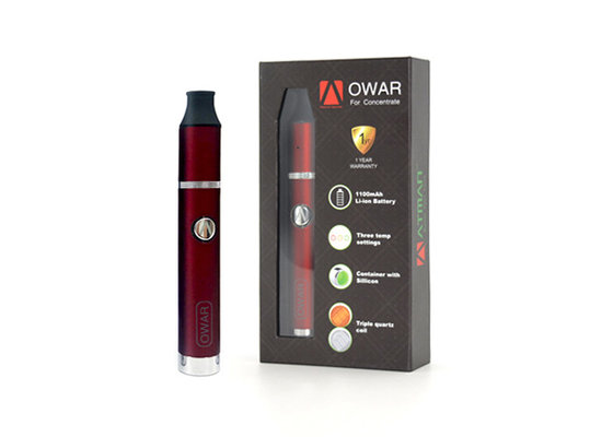 Atman Owar Wax Vaporizer / Triplet Quartz Coils Built In Micro USB Charging Port