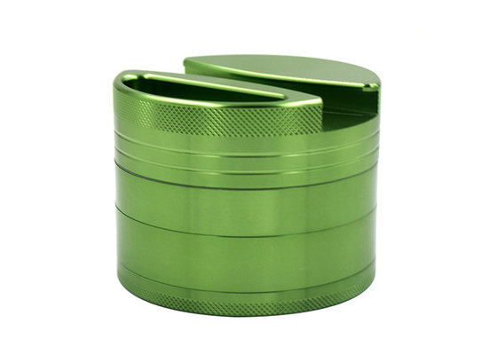 260 G Weight Aluminum Alloy Herb Grinder / 4 Layers Weed Grinder 56 * 73 Mm