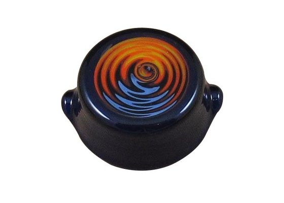 Eco - Friendly Food Glass Cigar Ashtray Special Design With Dish Shape