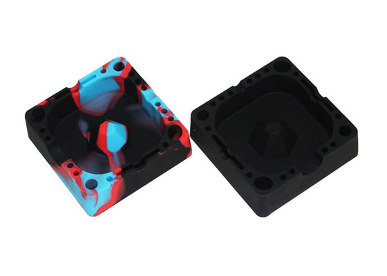 High Temperature Silicone Cigarette Ashtray Round Shape For Holding Cigar Ash