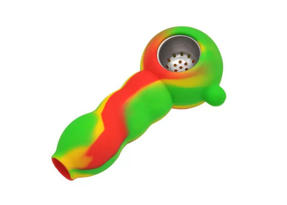 Silicone Smoking Pipes Water Bubblers Pipes For Smoking Colorful