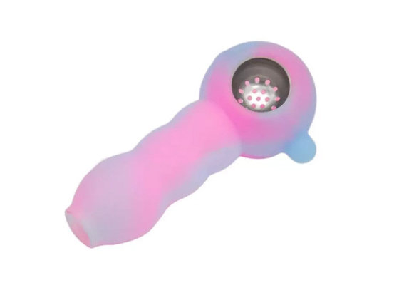 Silicone Smoking Pipes Water Bubblers Pipes For Smoking Colorful