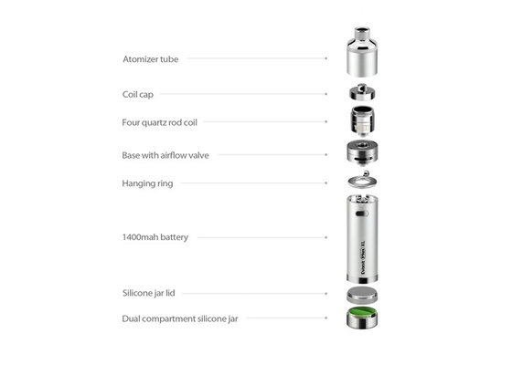 Yocan Evolve Plus XL Vaporizer With Uniqu QUAD  COIL thchnology and 1400mAh Battery,115mm,Five Colors