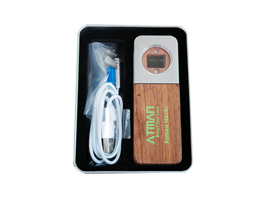 Crystal Glass Window Atman Hachi Portable Vaporizer Original Brazilian Rosewood Vaporizer