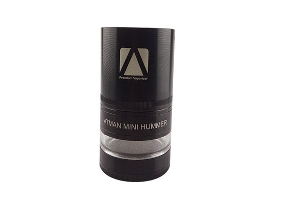 Stainless Steel Screen 4 Layers Weed Grinder / Dry Herb Grinder Black Color