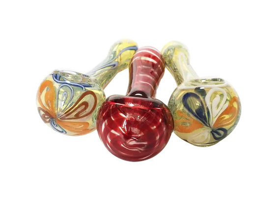 Colorful Appearance Twisty Glass Pipe Beauty And Durable 100% No Burning Smell
