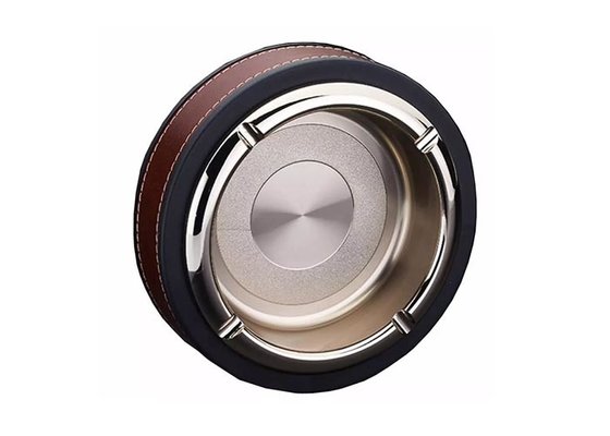 Stainless Steel Smoking Accessories / Metal Tabletop Ashtray High Grade