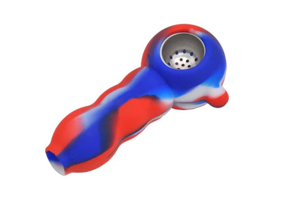 Silicone Smoking Pipes Water Bubblers Pipes For Smoking Colorful