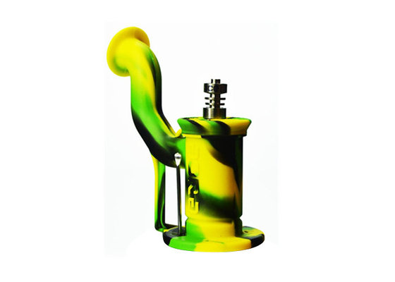Portable Silicone with Titanium Nail/Silicone Cap and Stainless steel dabber Kits,Use WAX,Multiple colors