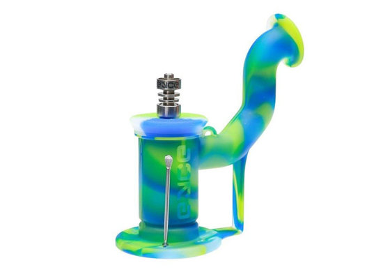 Portable Silicone with Titanium Nail/Silicone Cap and Stainless steel dabber Kits,Use WAX,Multiple colors